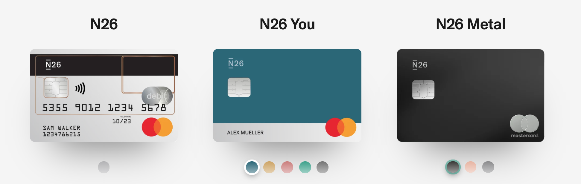 【N26】カードプランはどれがオススメ?3種類の特徴を徹底比較! - tamasdesign